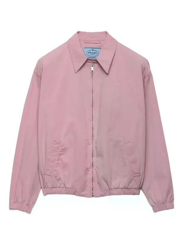 Prada Shirt-collar Welt-pocket Jacket - Pink