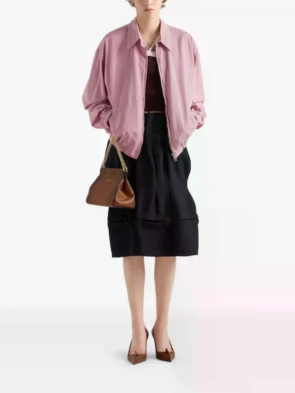 Prada Shirt-collar Welt-pocket Jacket - Pink