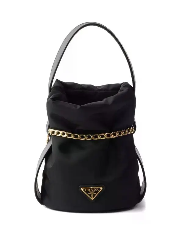 Prada Mini Bucket Bag With Chain