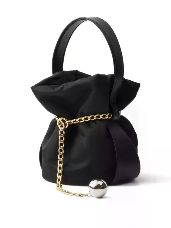 Prada Mini Bucket Bag With Chain
