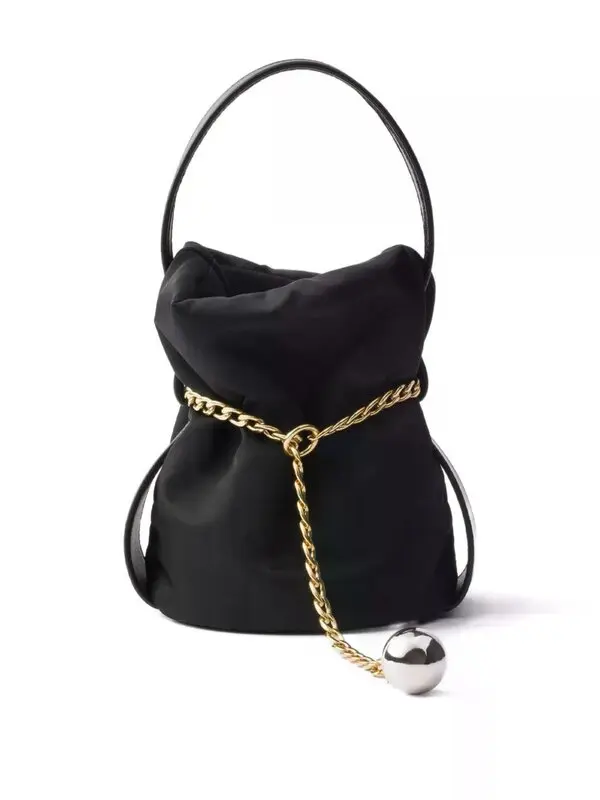 Prada Mini Bucket Bag With Chain