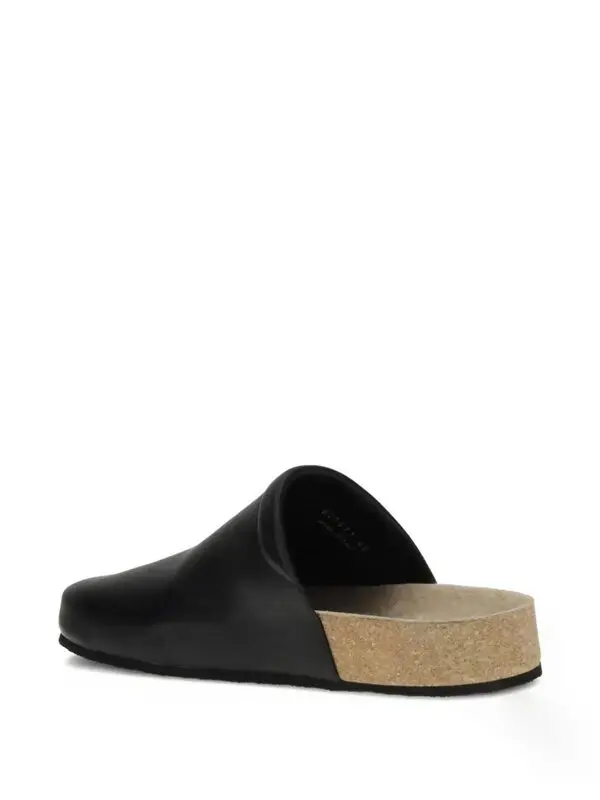 Balenciaga X Scholl Leather Clogs - Black