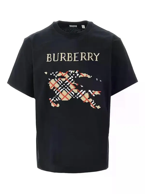 Burberry Ekd-detail T-shirt - Black