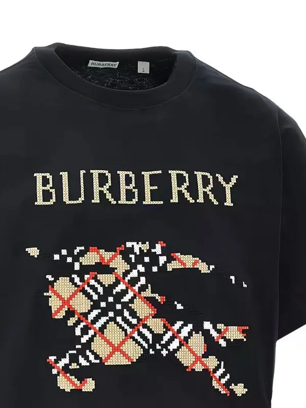 Burberry Ekd-detail T-shirt - Black