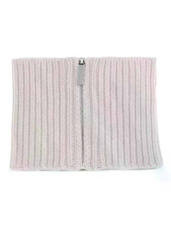 SA SU PHI Ribbed Zip-fastening Scarf - Pink