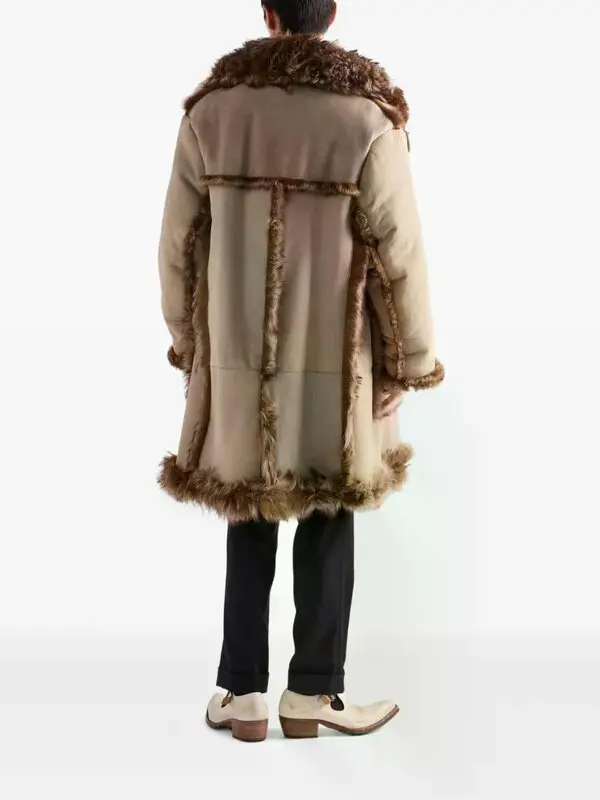 Prada Fur-trimmed Patch-pocket Coat