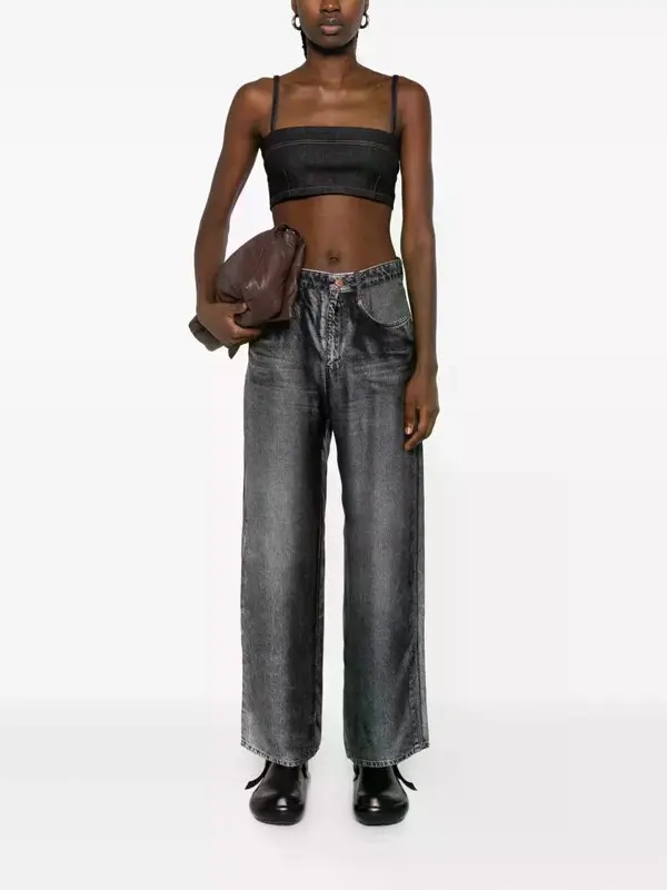 PIERRE-LOUIS MASCIA Aloe Wide-leg Silk Trousers - Grey