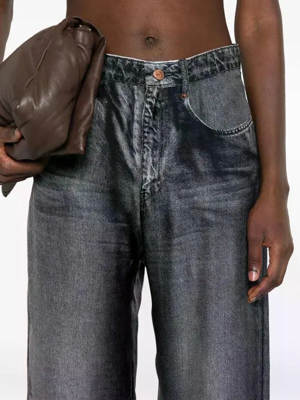 PIERRE-LOUIS MASCIA Aloe Wide-leg Silk Trousers - Grey