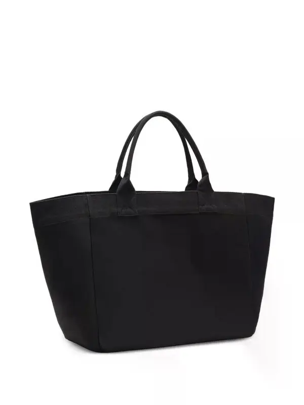 GANNI Embellished Logo Tote Bag - Black