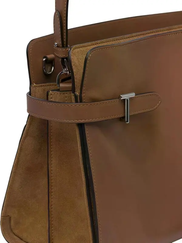 LE TANNEUR Leather Buckle Tote Bag