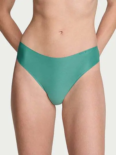 Victoria's Secret Body Victoria Flex Mid-rise Thong Panty - Blue