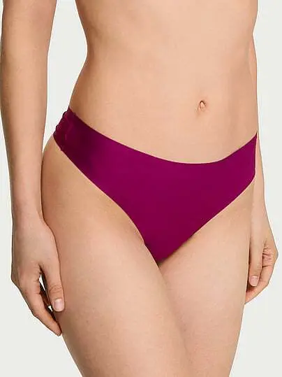 Victoria's Secret Body Victoria Flex Mid-rise Thong Panty - Pink