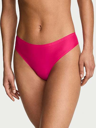Victoria's Secret Body Victoria Flex Mid-rise Thong Panty - Pink