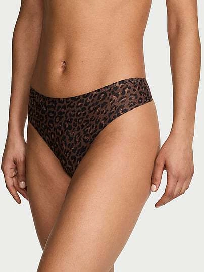 Victoria's Secret Body Victoria Flex Mid-rise Thong Panty - Print