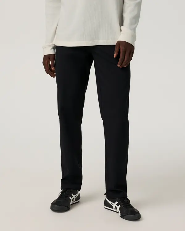 Vuori Meta™ Twill Athletic Slim Pants - Black