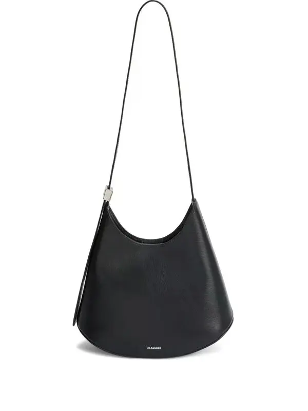 JIL SANDER Eldorado Studded Shoulder Bag - Black