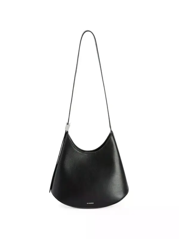 JIL SANDER Eldorado Studded Shoulder Bag - Black