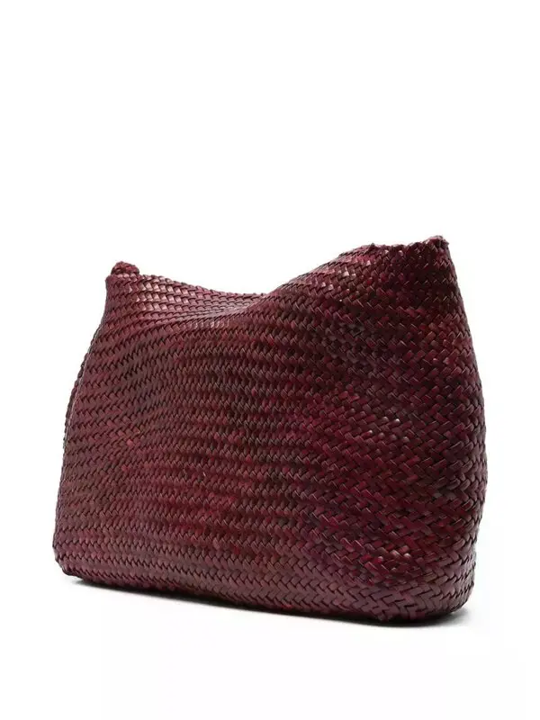 Dragon Diffusion Woven Leather Shoulder Bag - Red