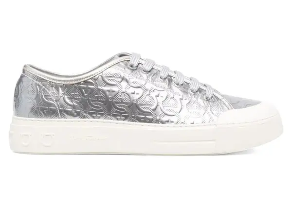 FERRAGAMO Gancini Embossed Low-top Sneakers