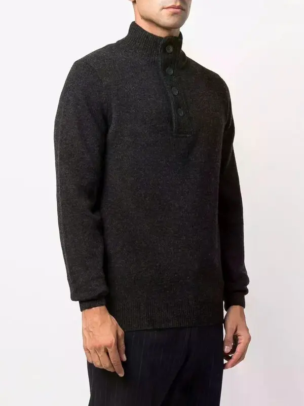 Barbour Button-down Wool Jumper
