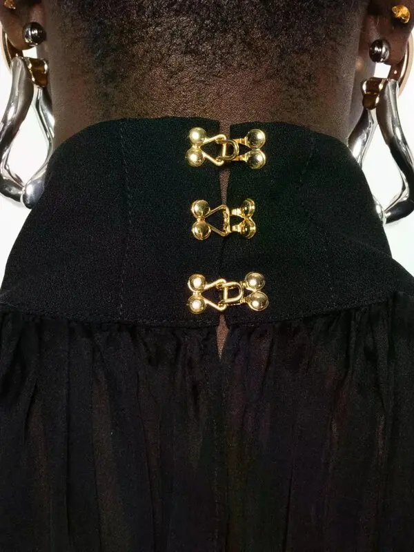 Elisabetta Franchi Embellished High-neck Blouse