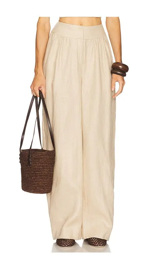 CAMILA COELHO Harlow Linen Pant