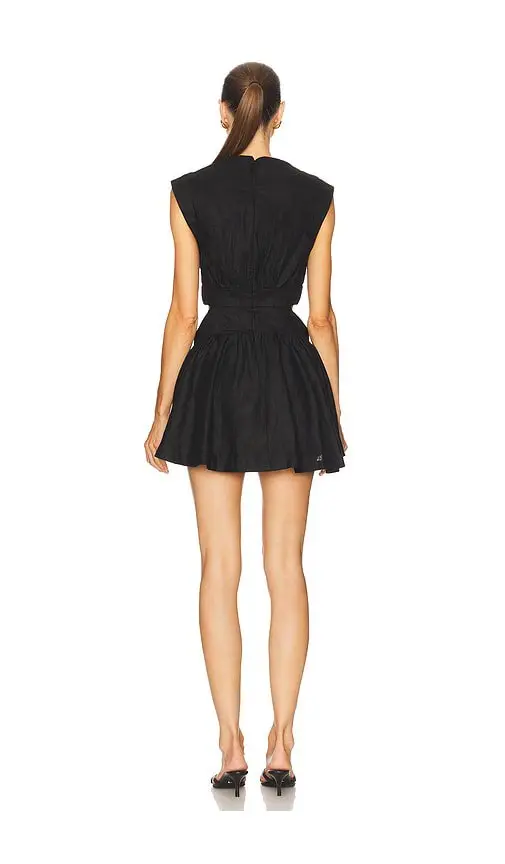 soraia mini dress in black camila coelho Verlaine Black Satin Maxi Dress main image 1