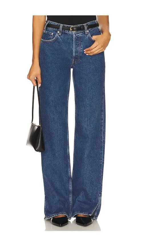 ANINE BING Roy Wide Leg - Clean Indigo Denim