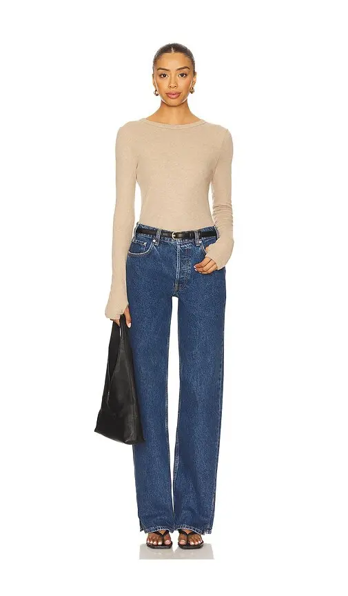Enza Costa Long Sleeve Crew Top
