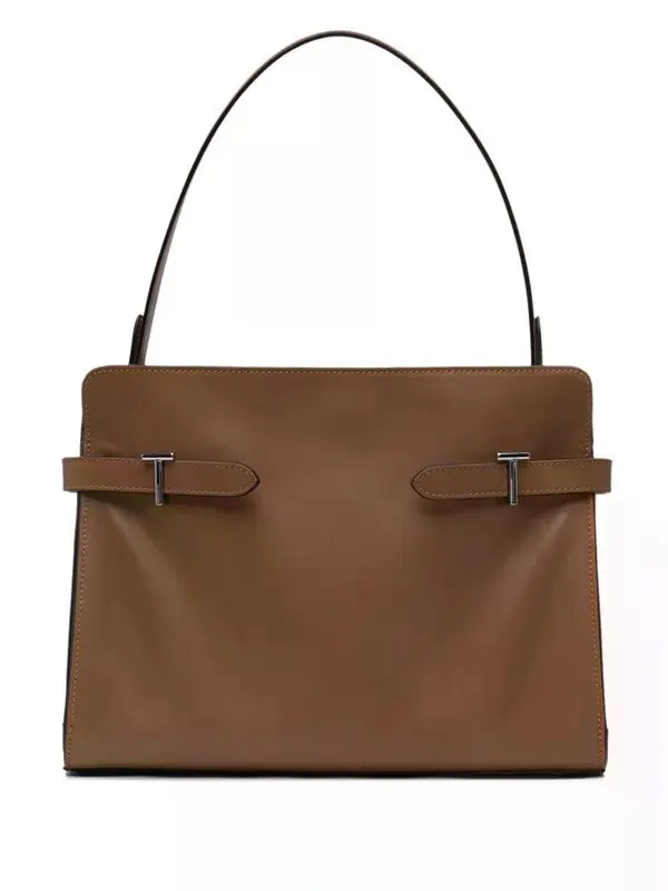 LE TANNEUR Leather Buckle Tote Bag