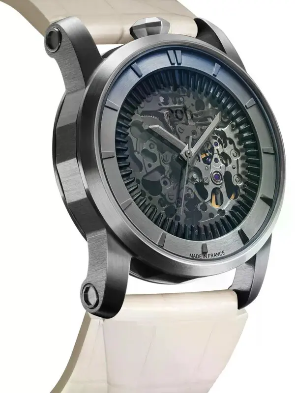 FOB PARIS Skeleton Automatic Watch - Silver