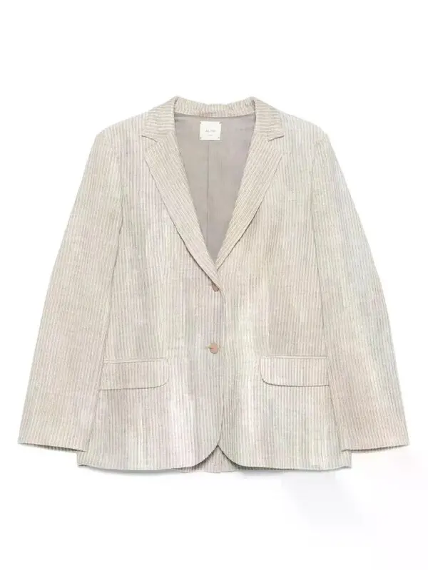 ALYSI Single-breasted Velvet Blazer