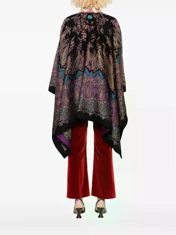 Etro Paisley-print Tasselled Poncho