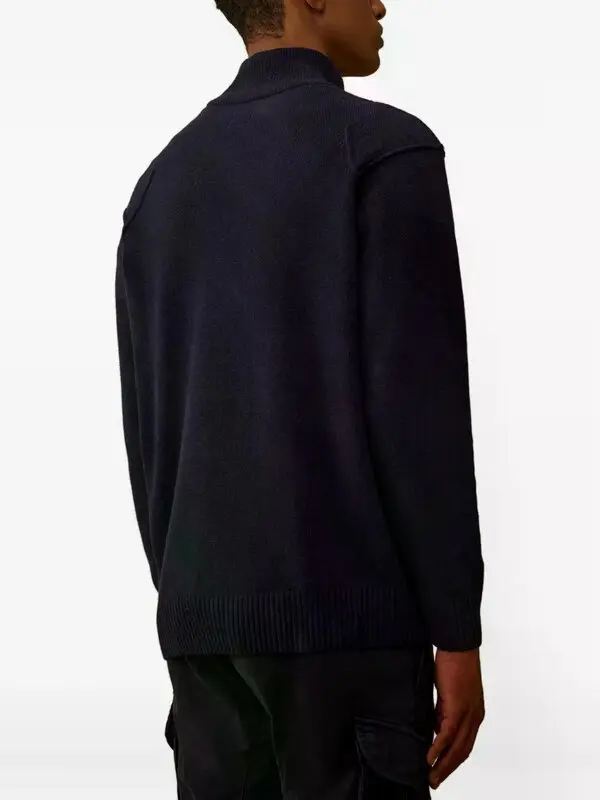 C.P. COMPANY Half-zip Lens Detail Sweater