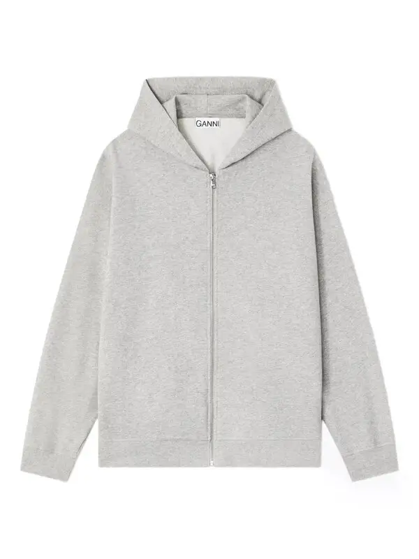 GANNI Teddy Zip Hooded Jacket