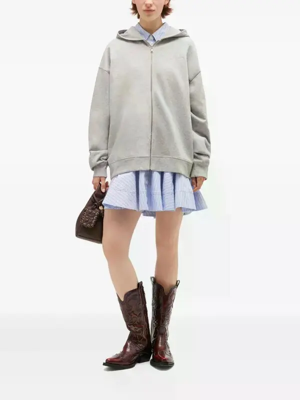 GANNI Teddy Zip Hooded Jacket