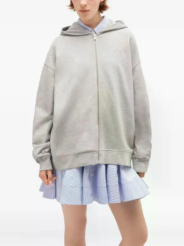 GANNI Teddy Zip Hooded Jacket