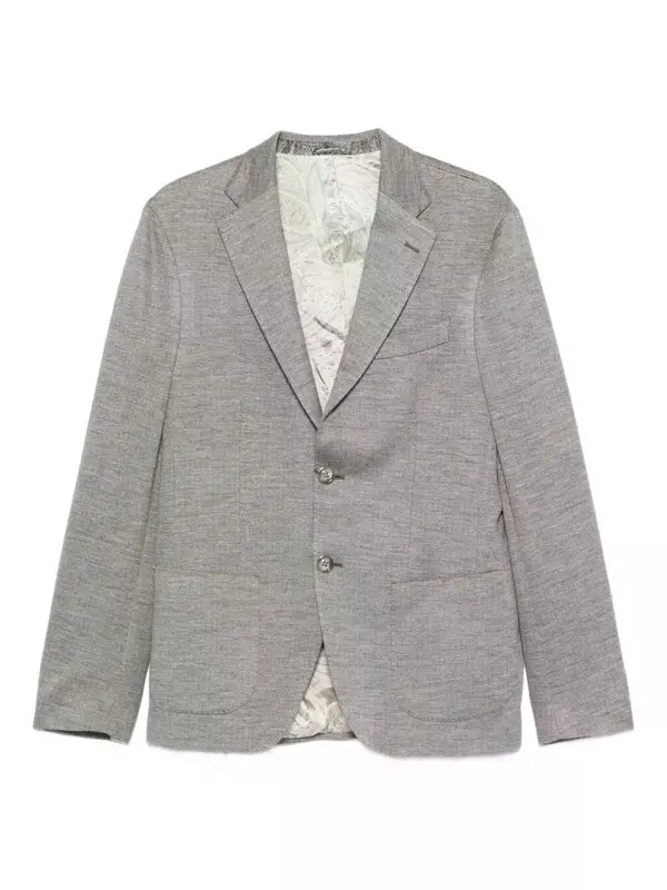 Etro Two-button Patch-pocket Blazer - Grey