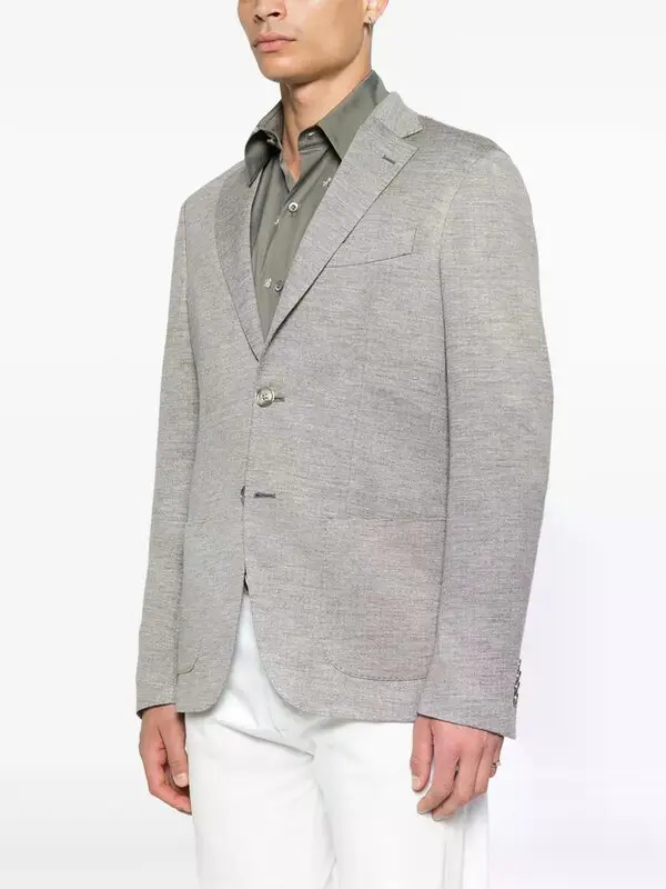 Etro Two-button Patch-pocket Blazer - Grey