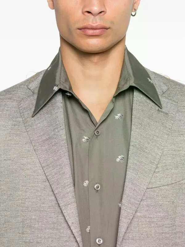 Etro Two-button Patch-pocket Blazer - Grey