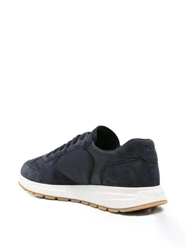 Prada Prax Suede Re-nylon Sneakers - Blue