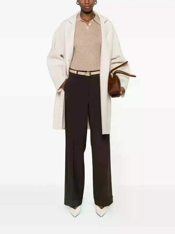 Harris Wharf London Button-fastening Virgin-wool Coat