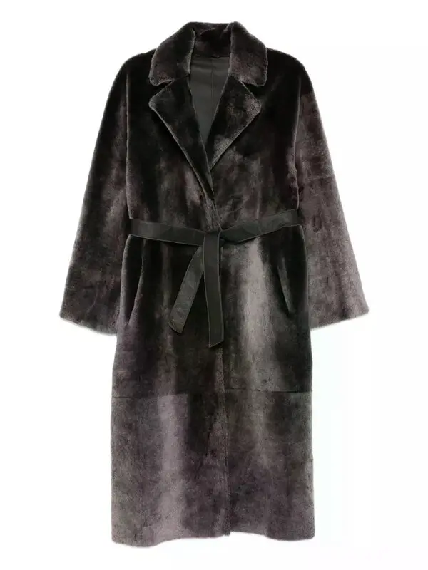 MANZONI 24 Sheepskin Belted Coat