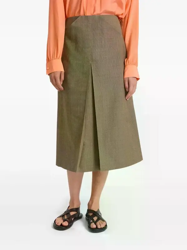 YVES SALOMON Wool Split Skirt