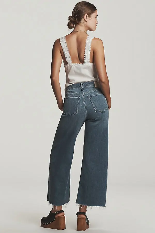 Citizens Of Humanity Lyra High-rise Wide-leg Cropped Jeans - Medium Denim