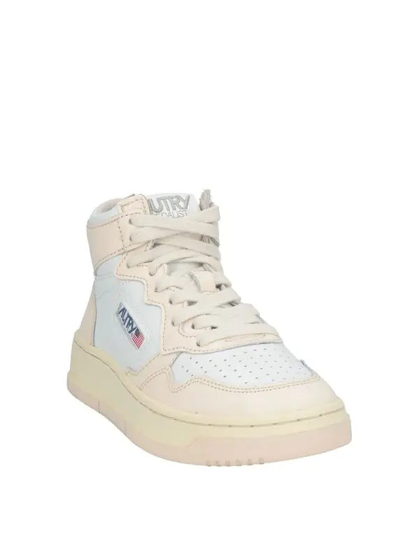 AUTRY Leather High-top Sneakers - White