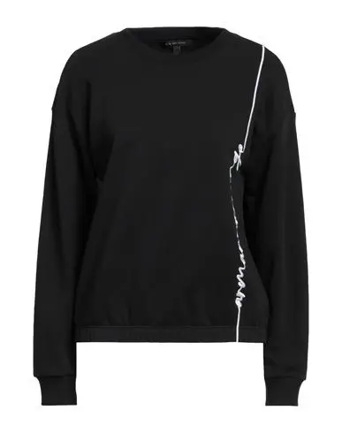 Armani Exchange Cotton-blend French Terry Sweatshirt - Black
