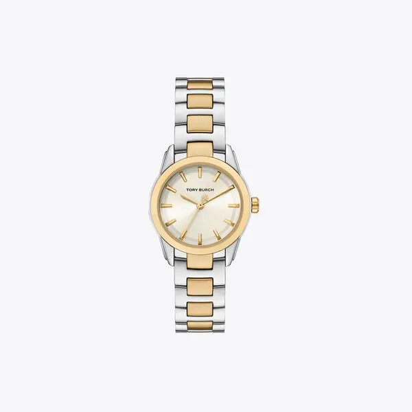 Tory Burch Small Miller Watch - Ivory/two-tone