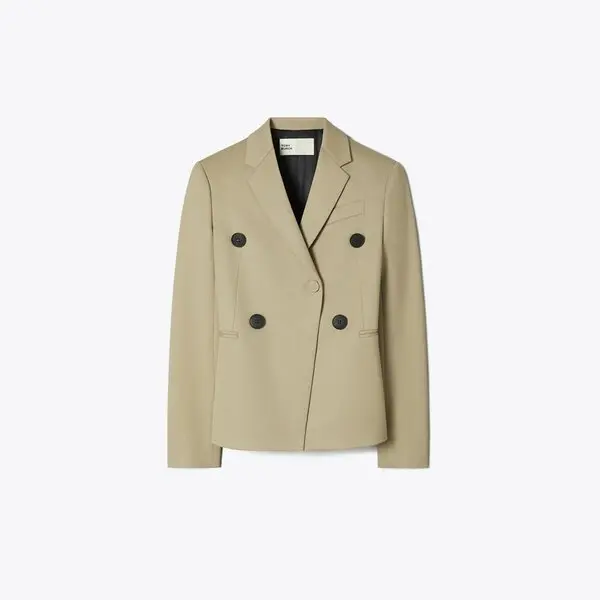 Tory Burch Wool-blend Single-button Blazer