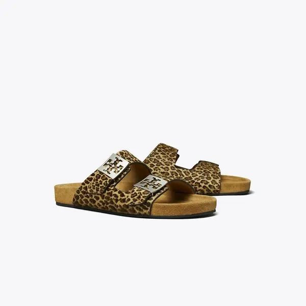 Tory Burch Mellow Sandal - Leopard Multi/light Teak